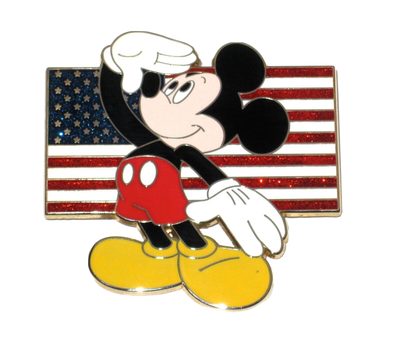 Mickey Mouse Patriotic Clip Art LE 100 Disney Auctions Pin Mickey