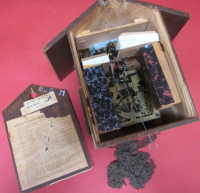 older German 3-chain musical cuckoo clock, as found (parts) | eBay