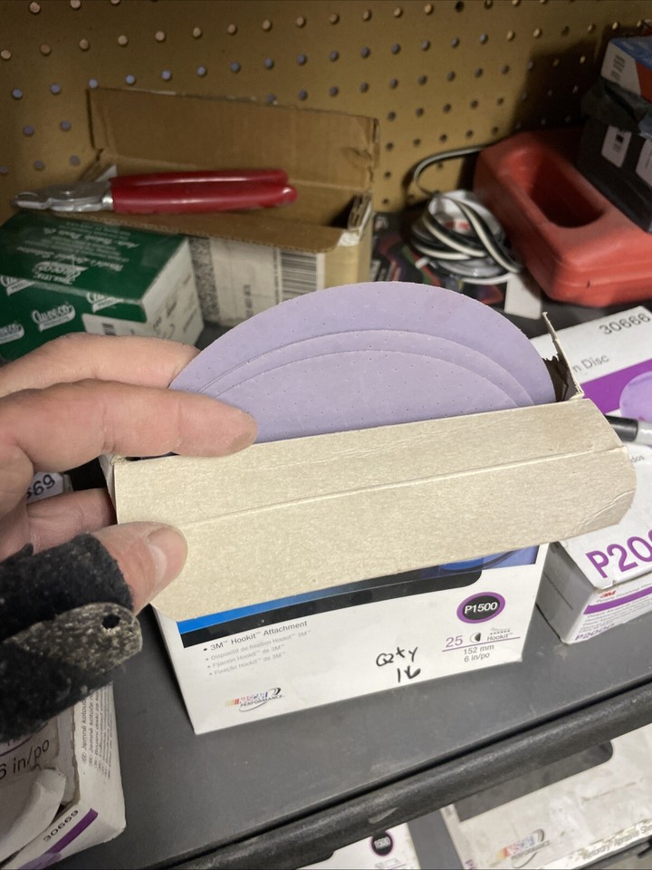 Partial Box 3M 02088 Trizact Hookit Clearcoat Sanding Disc 150mm 6 ...