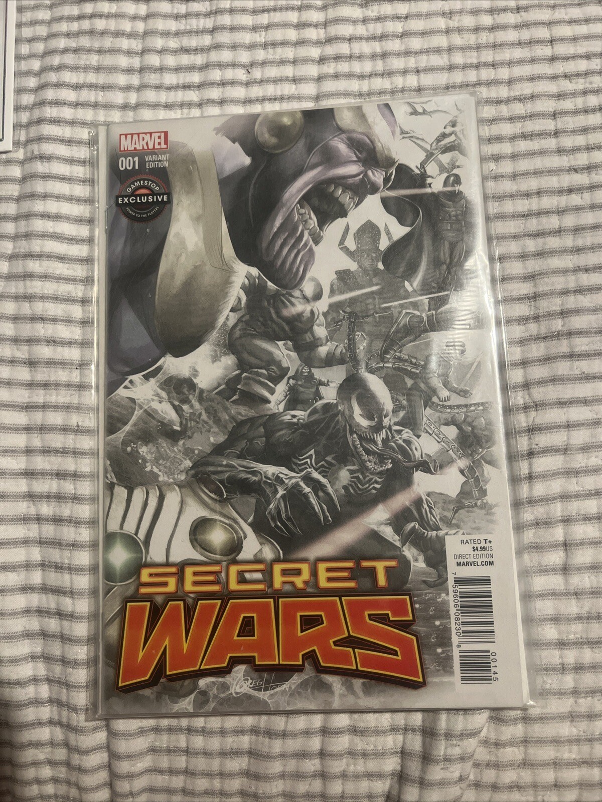 Secret Wars #1 Greg Horn GameStop Exclusive Fade Variant Polybag Marvel ...