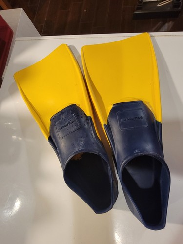 U.S. Divers SEA LION Floating SCUBA Diving Fins Yellow Flippers Size S ...