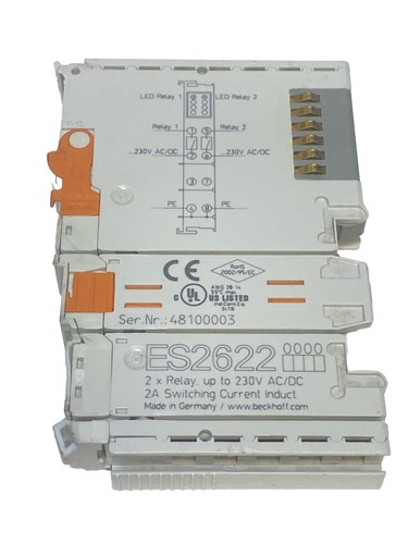 Beckhoff EtherCAT Terminal 2-Channel Relay Output 230VAC 30VDC ES2622 ...