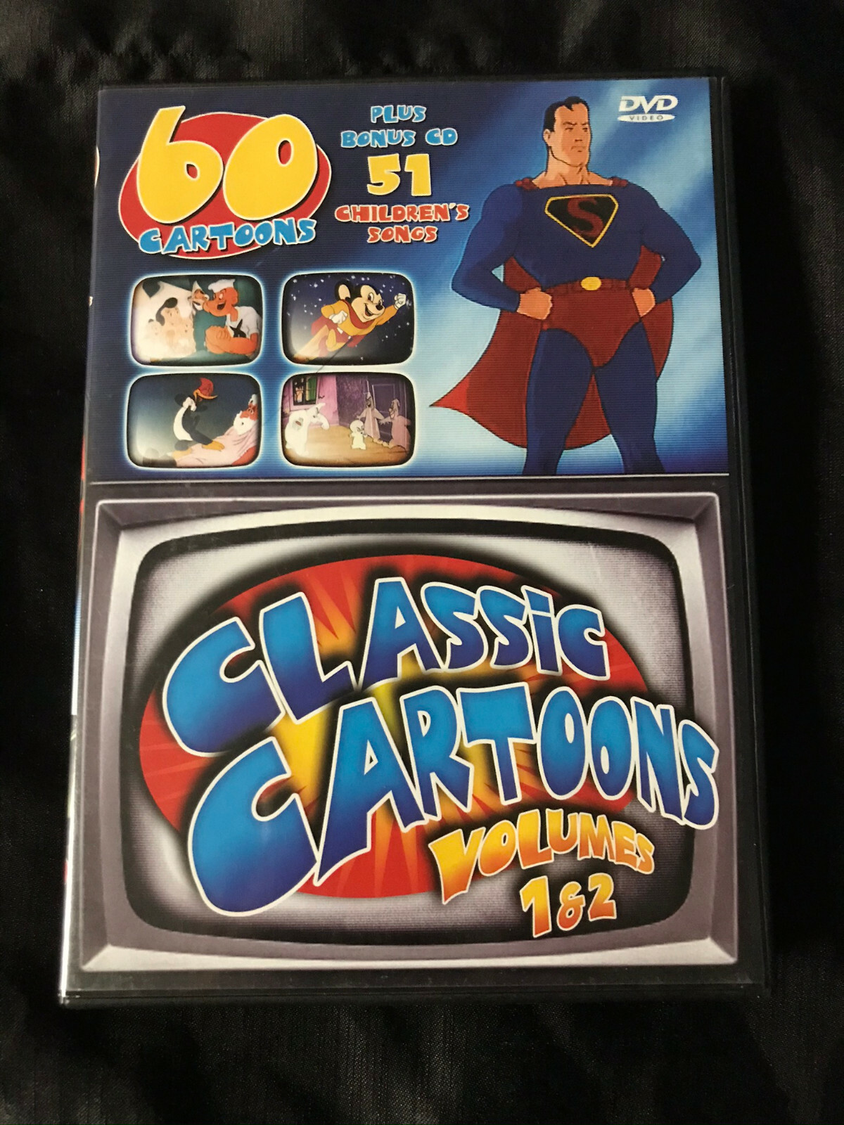 60 Classic Cartoons Volumes 1 & 2 Superman Mighty Mouse Woody ...