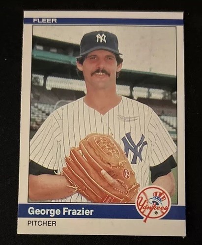 1984 Fleer George Frazier Baseball Card #123 Yankees Pitcher VG O/C | eBay