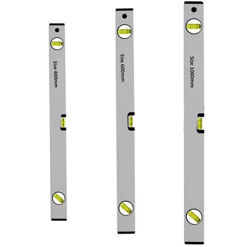 3 PIECE PROFESSIONAL BUILDERS SPIRIT TOOL LEVEL SET - 400, 600 & 1000mm ...
