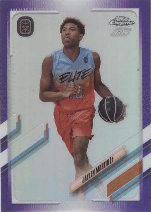 2021-22 Topps Chrome OTE Overtime Elite - Jaylen Martin #43 Purple ...