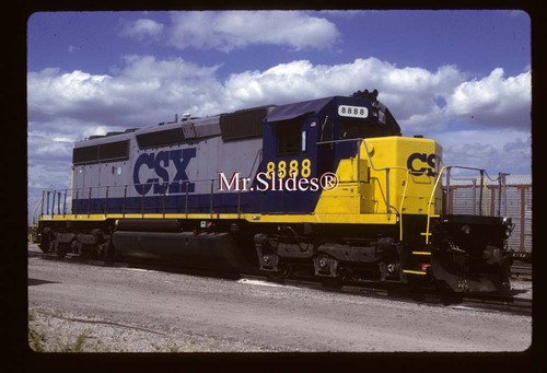 Original Slide CSX Transportation SD40-2 8888 - The Runaway Engine!! | eBay