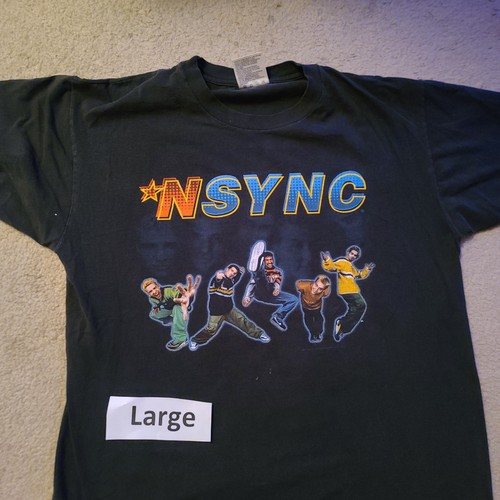 NSYNC Group Photo shirt L (boy band backstreet vintage retro 90s pop ...