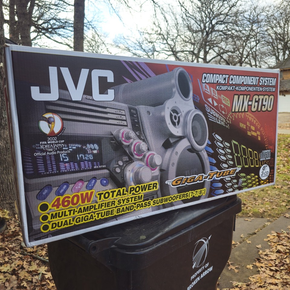 JVC MX-GT90 Compact Stereo BOX ONLY Cd Radio Vintage 90s BOX ONLY | eBay