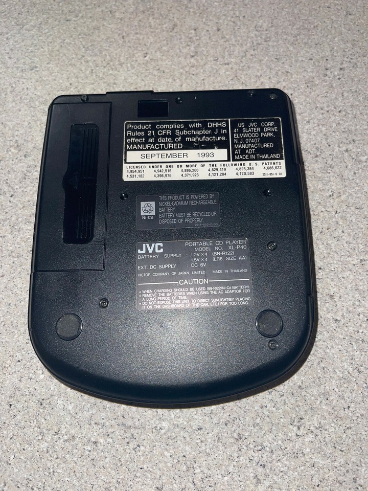 Vintage JVC XL-P40 Portable CD Player | eBay