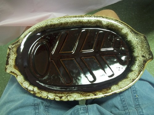 USA oven proof steak/fish platter 12-1/2" long 8-1/2" wide | eBay