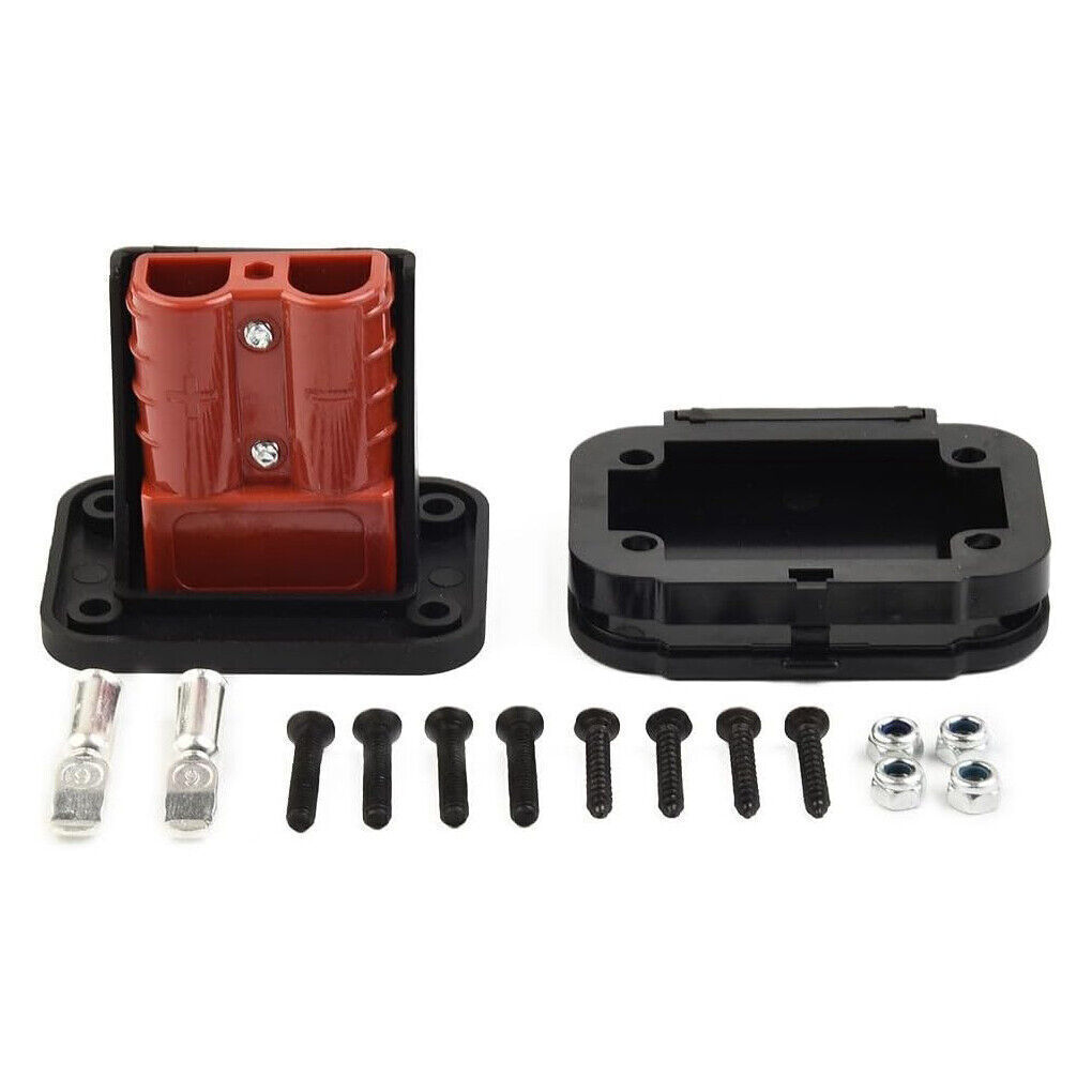 2Pcs Anderson Plug Flush Mount 50Amp Mounting Bracket Panel Cover for ...