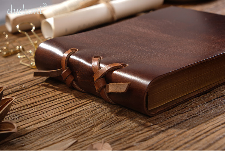 Handmade Thick Vintage Leather Sketch Book Drawing Book Luxury Notebook ...