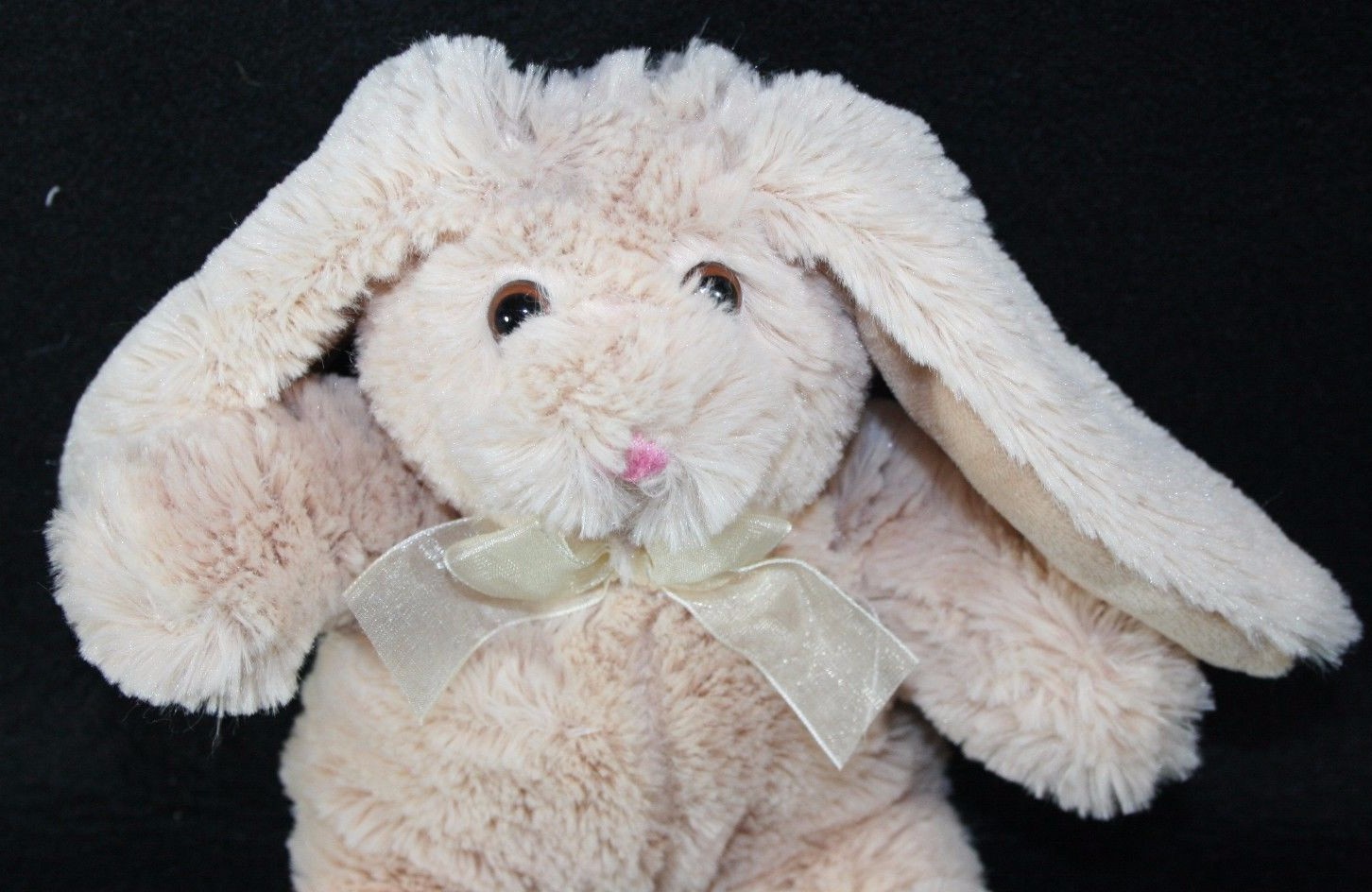 2015 Animal Adventures Tan Rabbit Bunny Plush Stuffed Lovey Lopped Ear ...