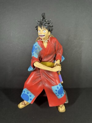 Bandai One Piece Wano Luffy Taro Figure Kuji Masterlise Japanese Style ...