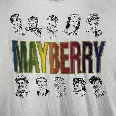 mayberry rfd adult unisex crew neck graphic t-shirt size XL giant front ...