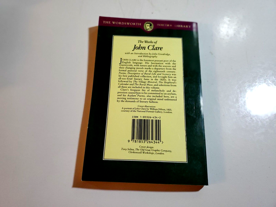 The Works John Clare (Wordsworth Poetry Library) by Clare, John ...