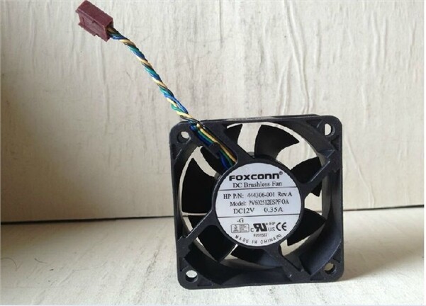 New 1Pcs Foxconn PV602512ESPF Fan Hp 444306-001 0.35A 4Pin 60*60*25M pl ...