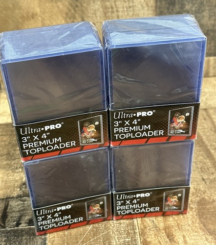 100 (4 Packs of 25) Ultra PRO 3" x 4" Premium Toploaders (up to 35pt ...