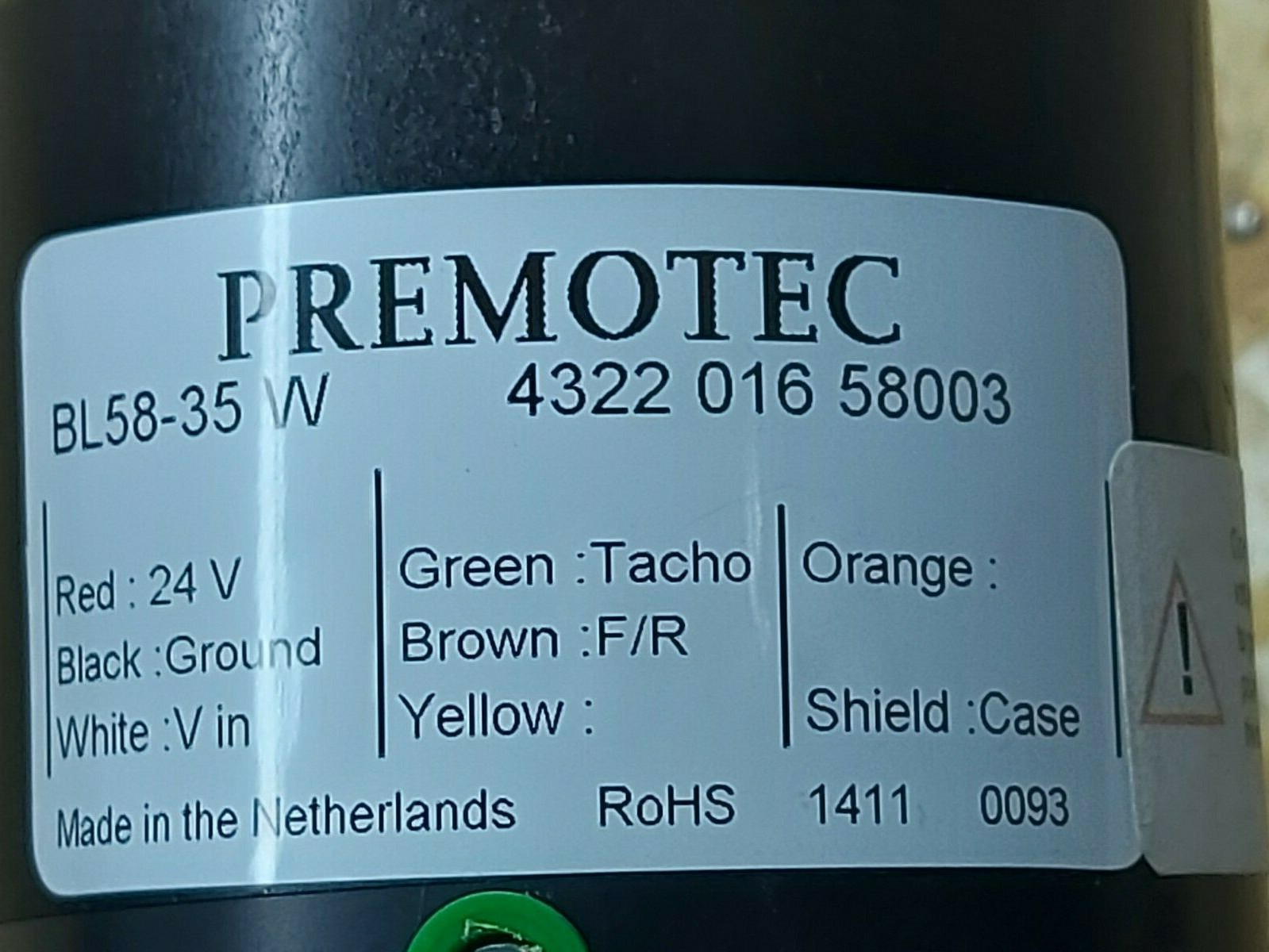 Watson Marlow Premotec DC Motor 4322 016 58003 140.NU1R.L22 950312 24V ...