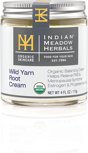 Wild Yam Root Cream (4Oz) - Organic Balancing Cream for PMS & Menopause ...