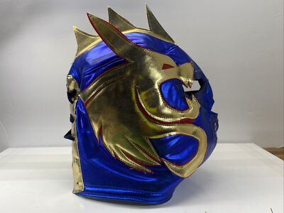 Mexican Wrestler Blue Wrestling Mask Lucha Libre Mexicana Demon Adult ...
