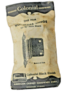 vintage Amerock Colonial hardware one pair NO. E1665 hinges Colonial ...