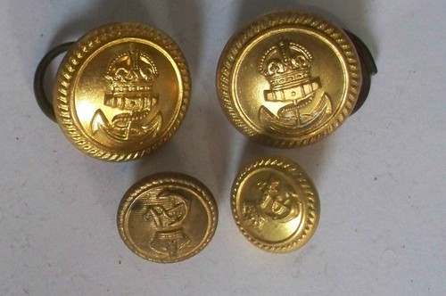 British Navy Buttons 4 2.4cms 1.8cms | eBay UK