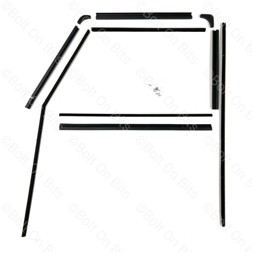 2 Front Door Window Channel Felt Guide Seal Kit Defender 90 & 110 1984 ...
