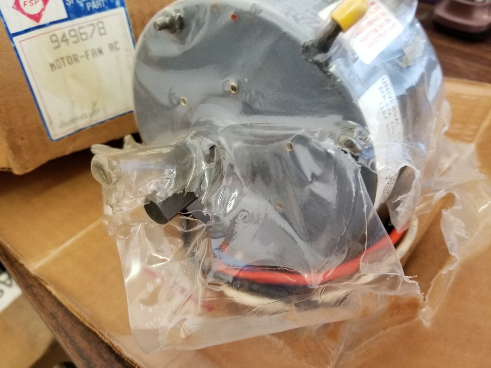 FSP Motor Fan AC 949678 Universal Electric Co. NEW Open Box | eBay