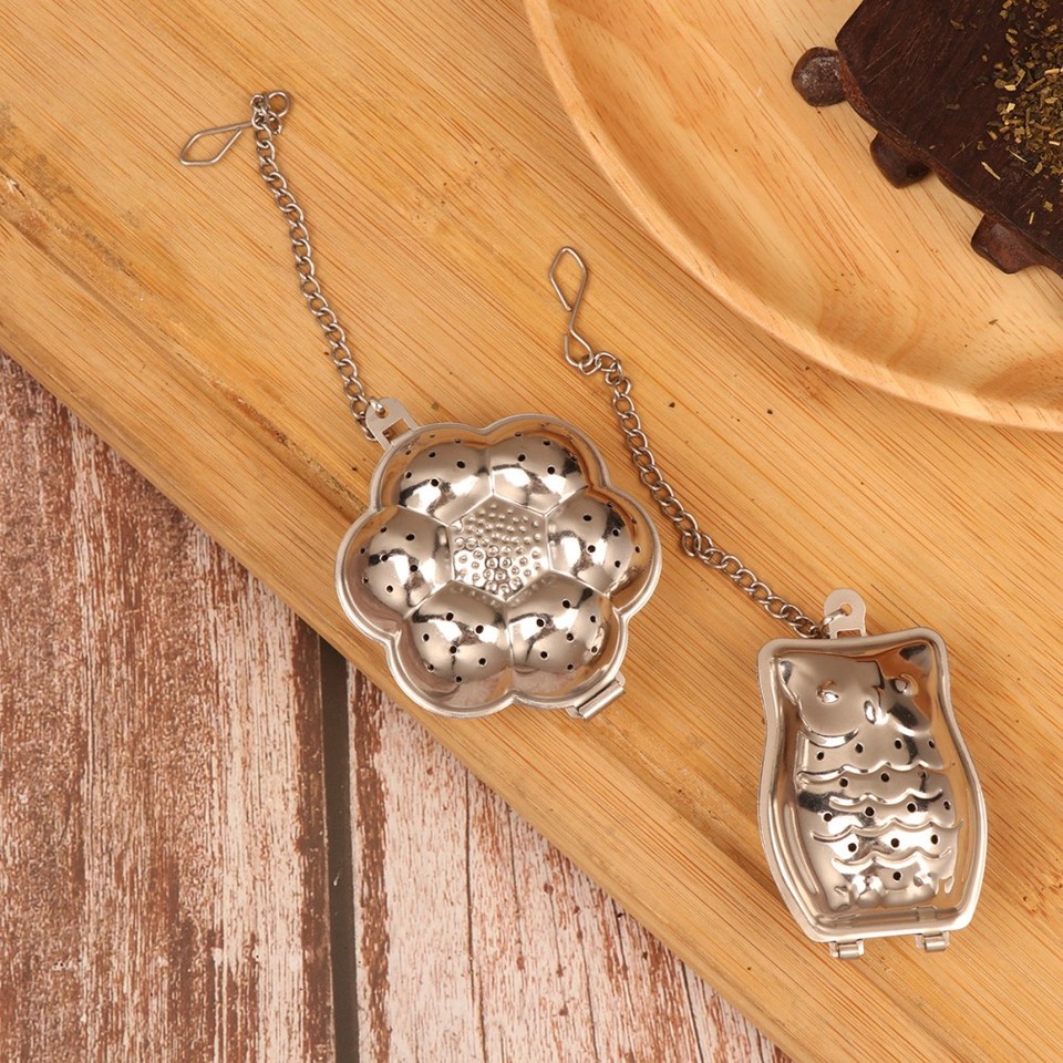 2pcs Stainless Steel Loose Tea Infuser Creative Tea Strainer Tea Bag ...