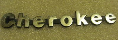 1970's - 1980s JEEP CHEROKEE EMBLEM METAL BADGE GENUINE FACTORY ...