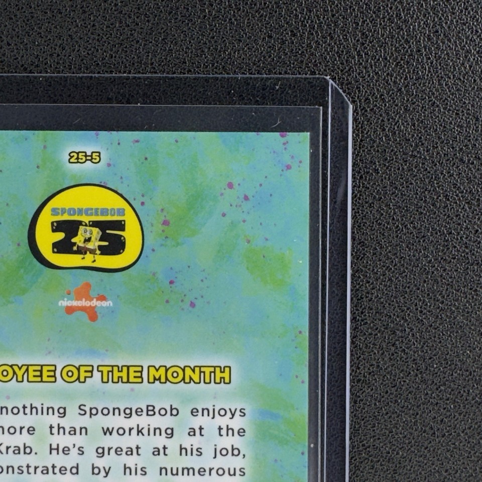 2025 Topps Chrome SpongeBob Employee Of The Month Orange /25 1:7609 Box ...