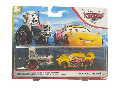 Disney Pixar Cars Bumper Save Racing Tractor & Rust-eze Cruz Ramirez 2 ...