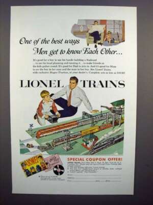 1954 Lionel Train Ad - Men Get to Know Each Other! | eBay
