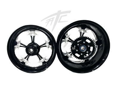 YZF STOCK SIZE BLACK CONTRAST STREET FIGHTER WHEELS 2015-2020 YAMAHA ...