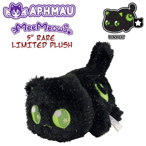 BLACK CAT - Aphmau MeeMeows HALLOWEEN 5" Plush (NEW) RARE GLOWING ...