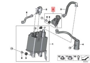 Genuine BMW F15 I01 I12 Coupe SUV Fuel Insulation Valve OEM 16137303949 ...