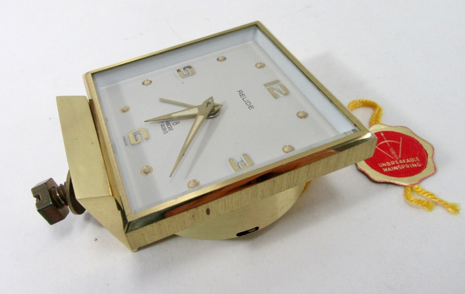 VINTAGE RELIDE CLOCK FRANCE 8 ANCRE 7 RUBIS ALARM CLOCK NEW | eBay
