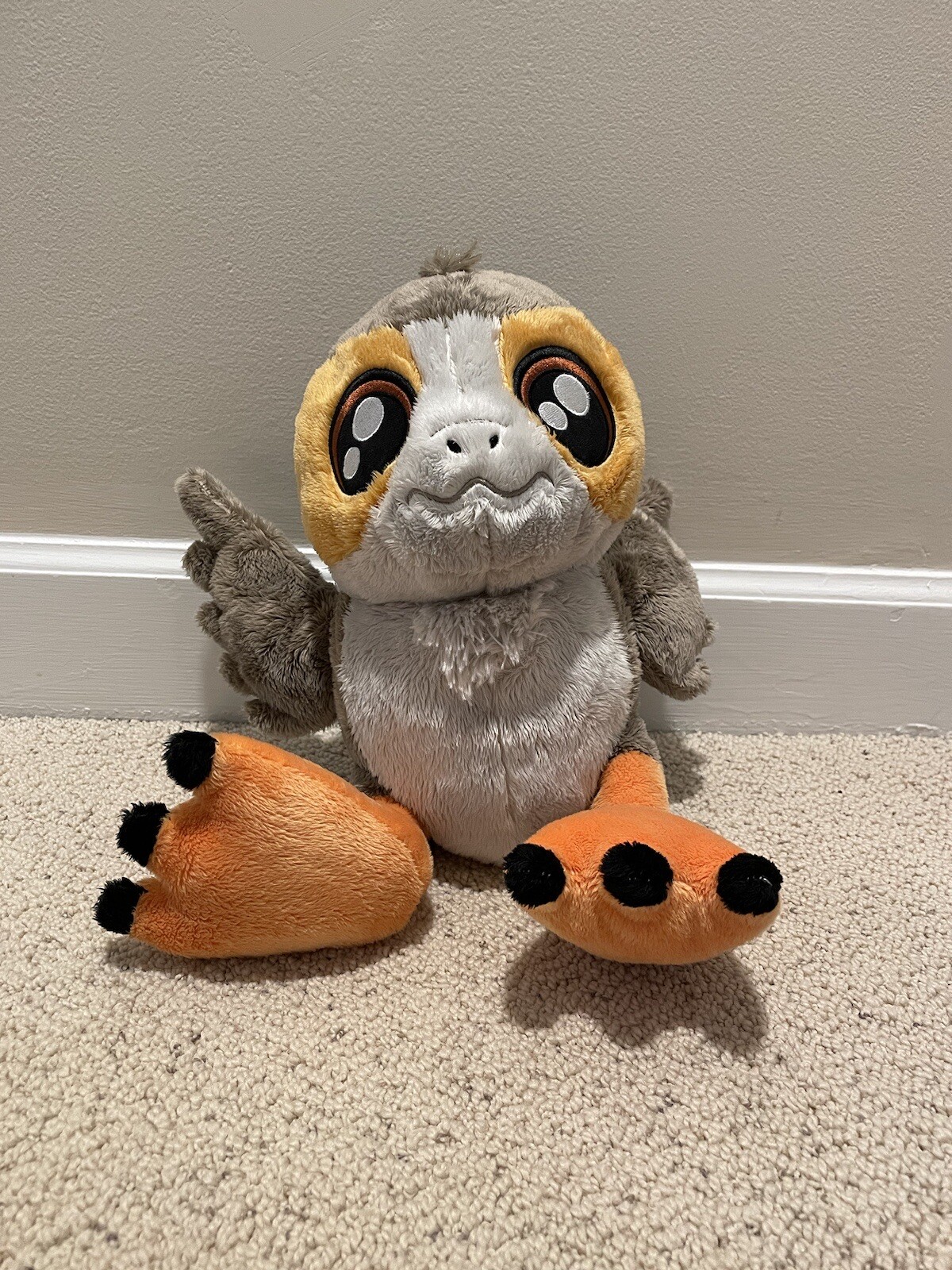 2021 Disney Parks Star Wars Porg Big Feet 10" Plush | eBay