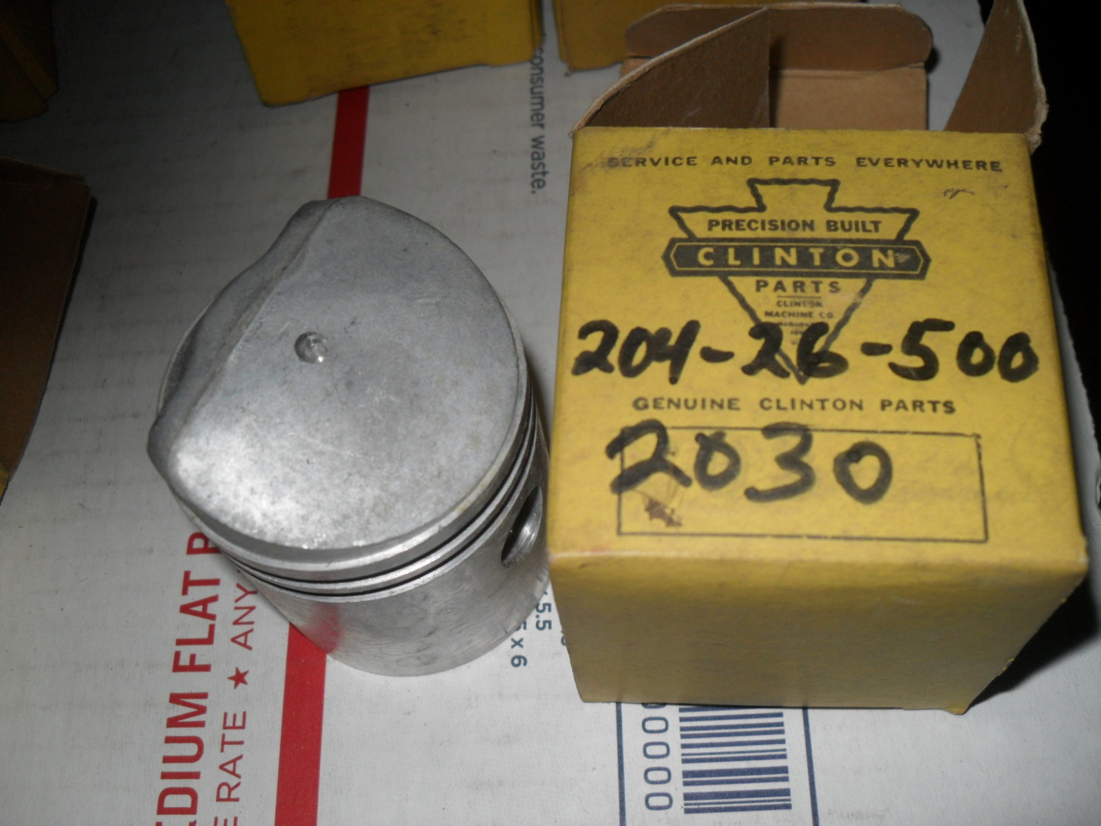 NOS clinton small engine PISTON 2030,204-26-500 antique clintON | eBay