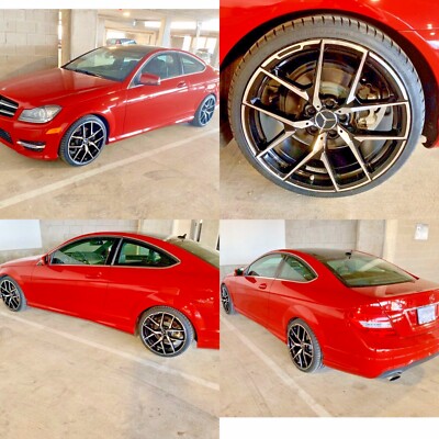 19/8.5 19/9.5 19 INCH WHEELS RIMS FITS MERCEDES C300 C250 C350 C400 C ...