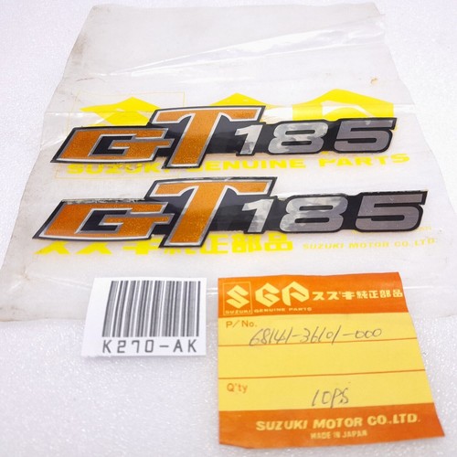 Genuine JAPAN Suzuki GT185 GT-185 Side Cover Decals Sticker 68141-36101 ...