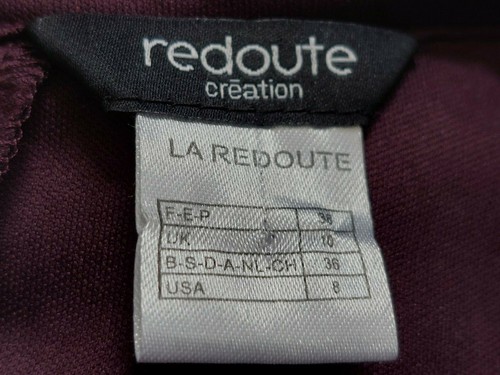 La Redoute Uk 10 Lined Lace Effect Purple Dress Evening Party Occasion ...