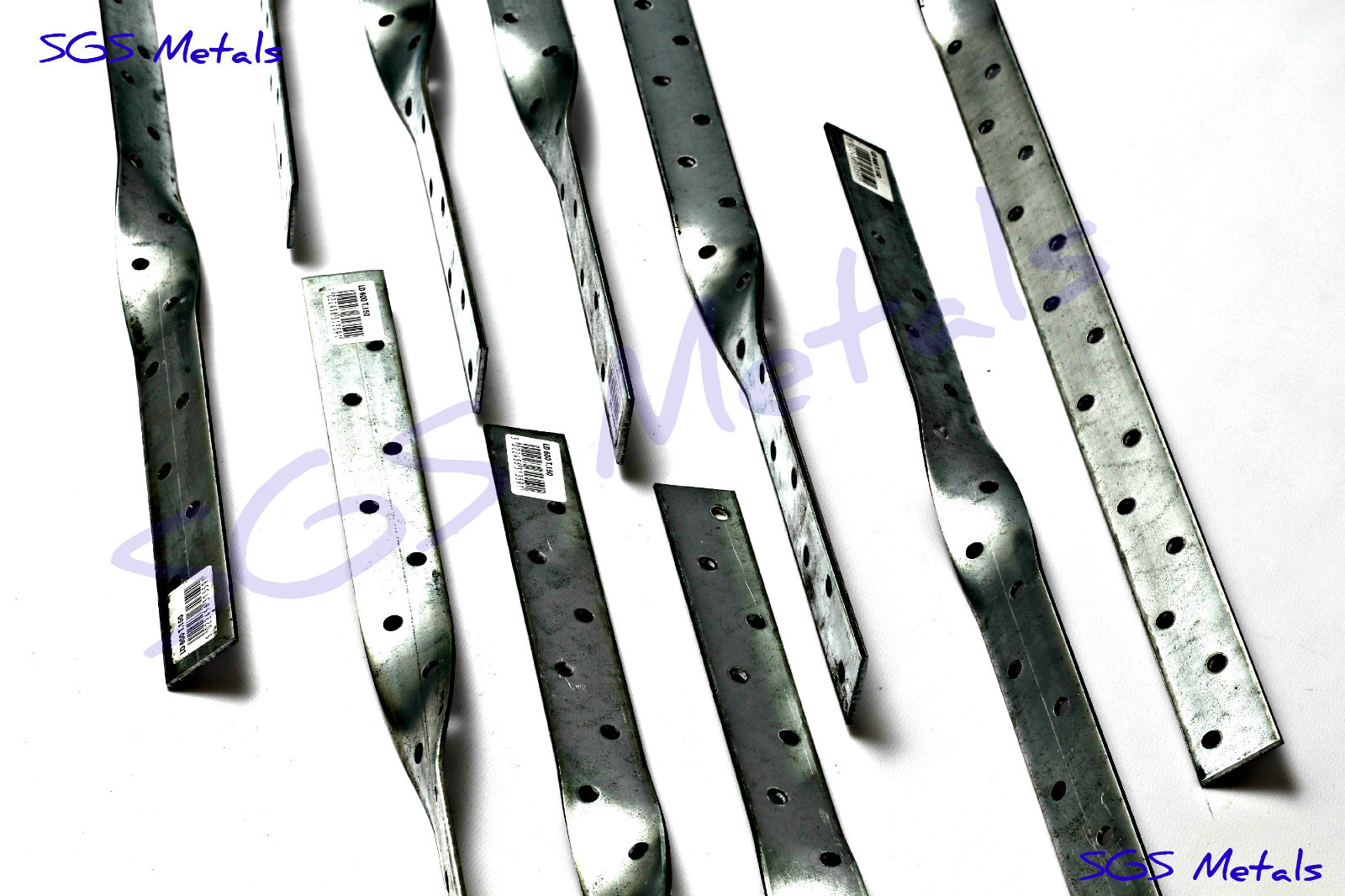 Galvanised Builders Straps TWISTED @ 150 mm 27.5 x 2.4 mm | eBay UK