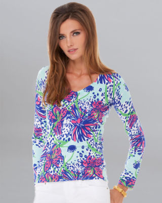 New Lilly Pulitzer ANNETTE Sweater Resort White In the GARDEN Exra ...