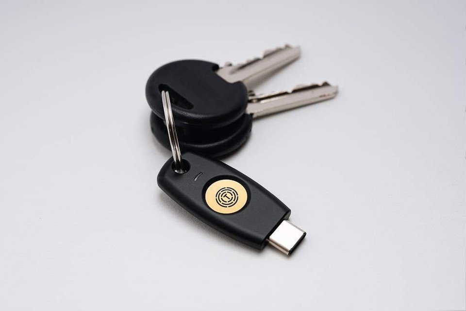FIDO2 U2F Security Key Passkey Two-Factor Authentication (2FA) USB Key ...