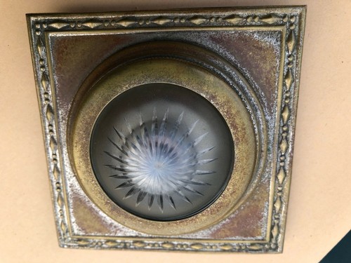 brass 1920 -30s vintage car interior light roof dome lamp glass rotax ...