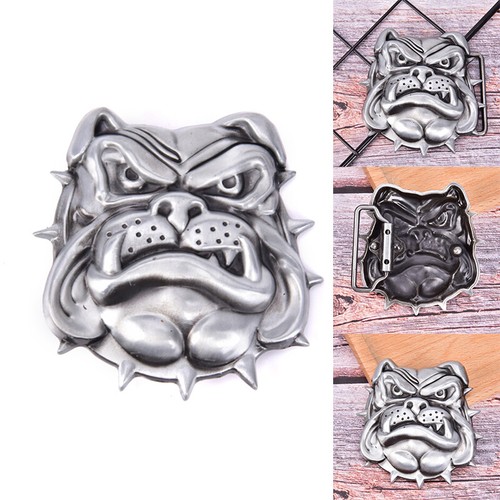 Mens British Bulldog Metal Alloy Belt Buckles Cowboys Punk Fashion ...