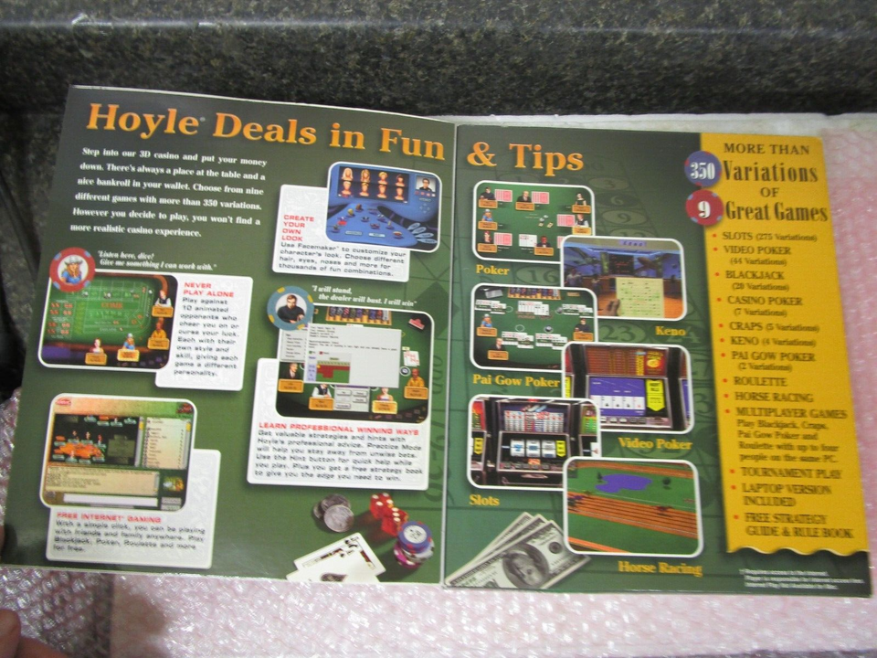 Hoyle Casino - SIERRA Big Box Software - Vintage/Rare - New-Factory ...
